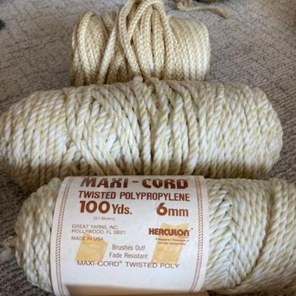 Art | Macram Cordyarn 3 Skeins Tanwhite | Poshmark